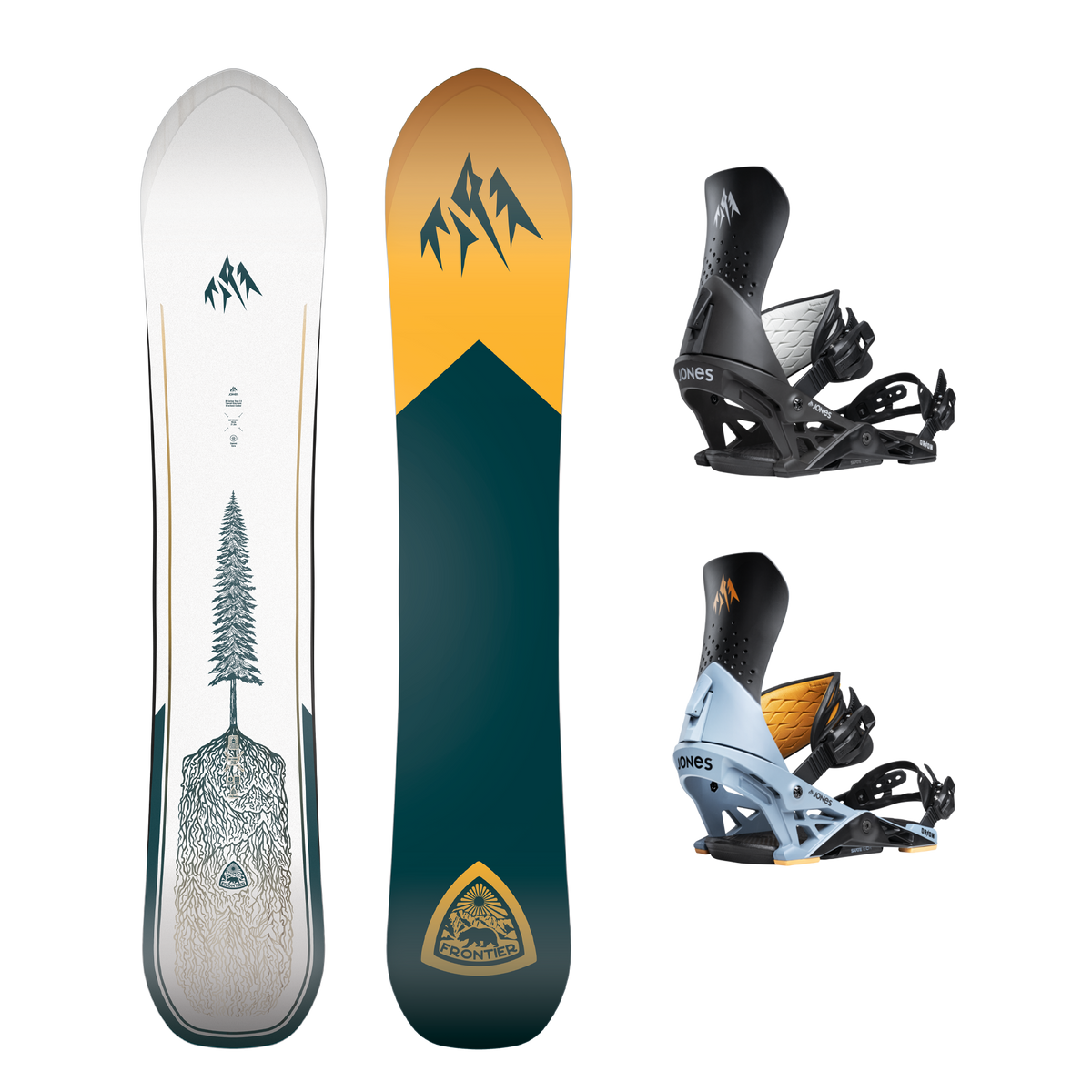 Jones Frontier 2.0 Snowboard + Jones Orion Binding Package 2026 – THE ...